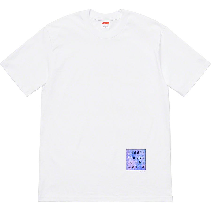 Supreme Middle Finger To The World Tee White - Novelship
