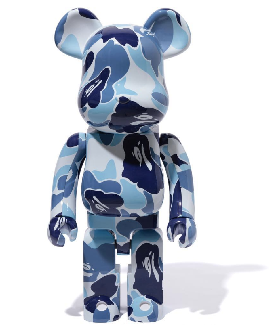 Bearbrick x BAPE ABC Camo 1000% Blue - Novelship