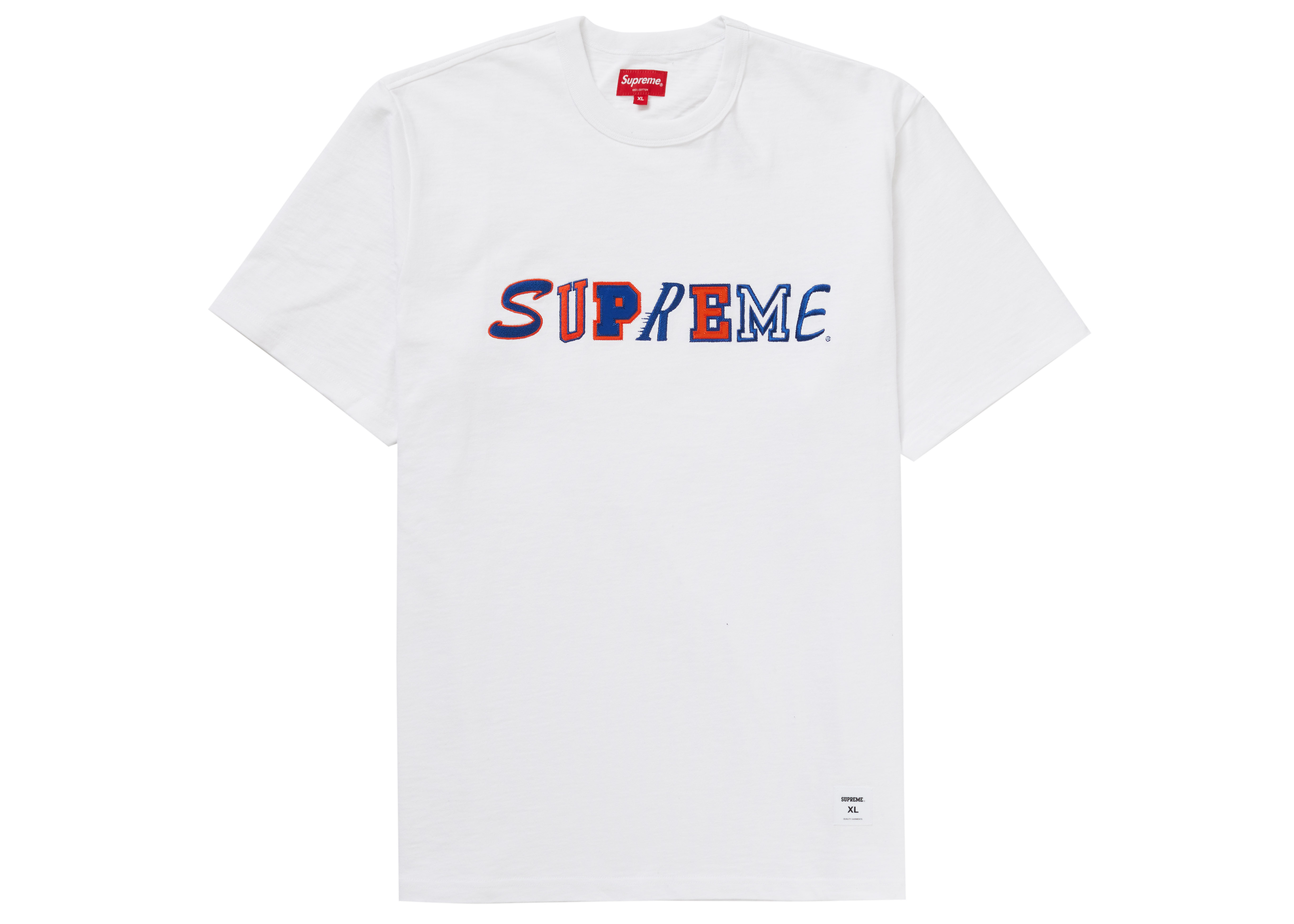Supreme Collage Logo S/S Top White - Novelship