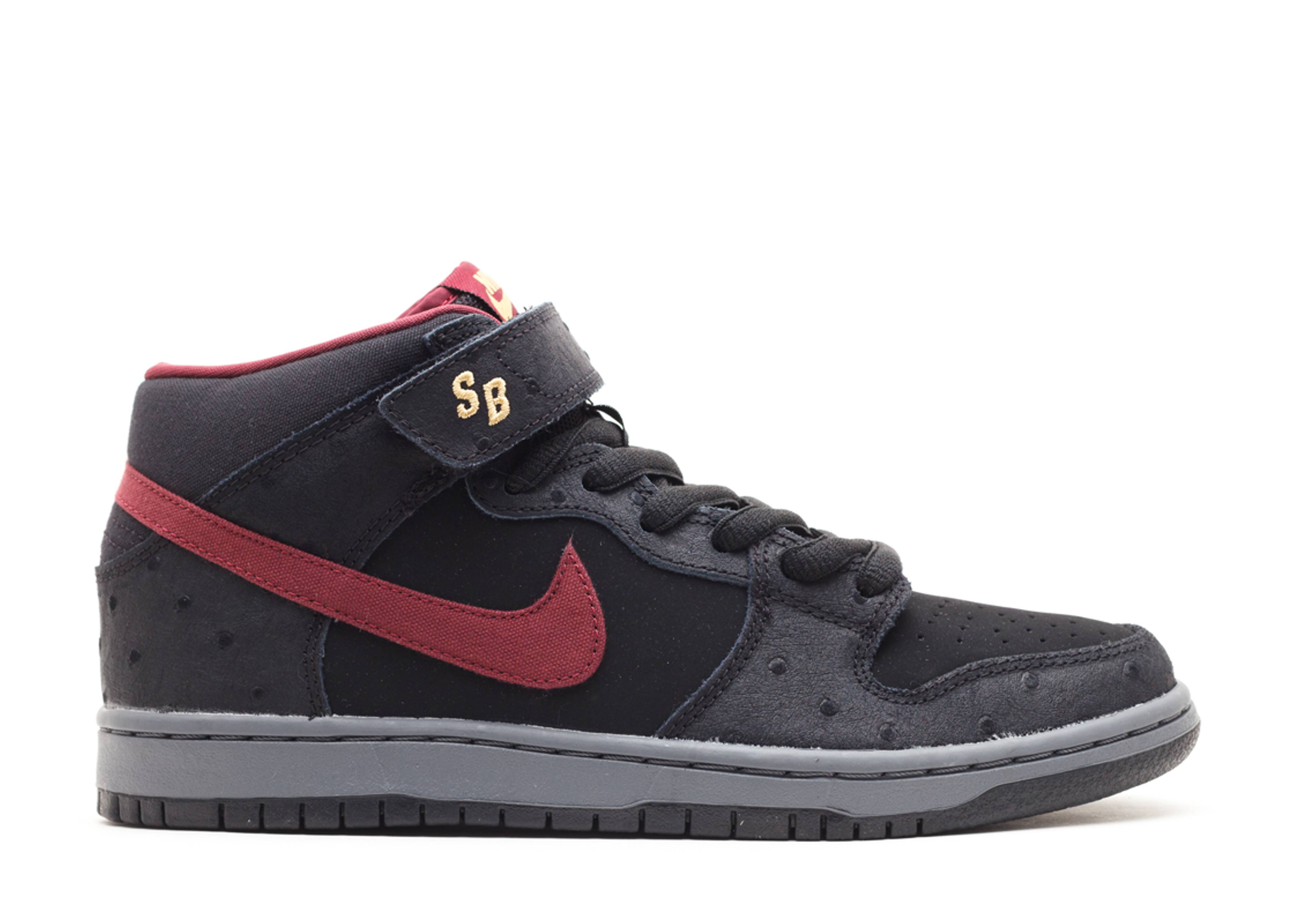 Nike SB Dunk Mid Pro 'Black Ostrich Cherrywood' - 314383-060 - Novelship