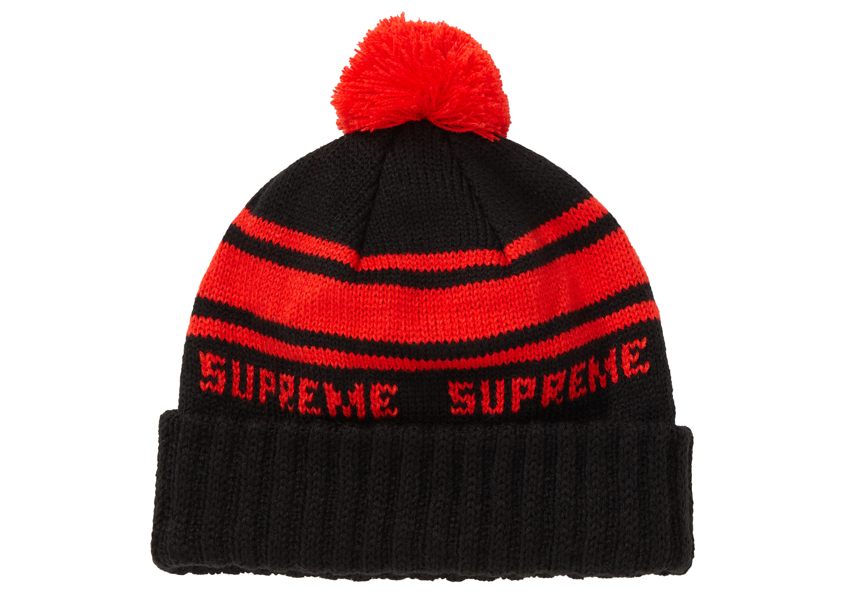 Supreme Classic Stripe Beanie Black - Novelship