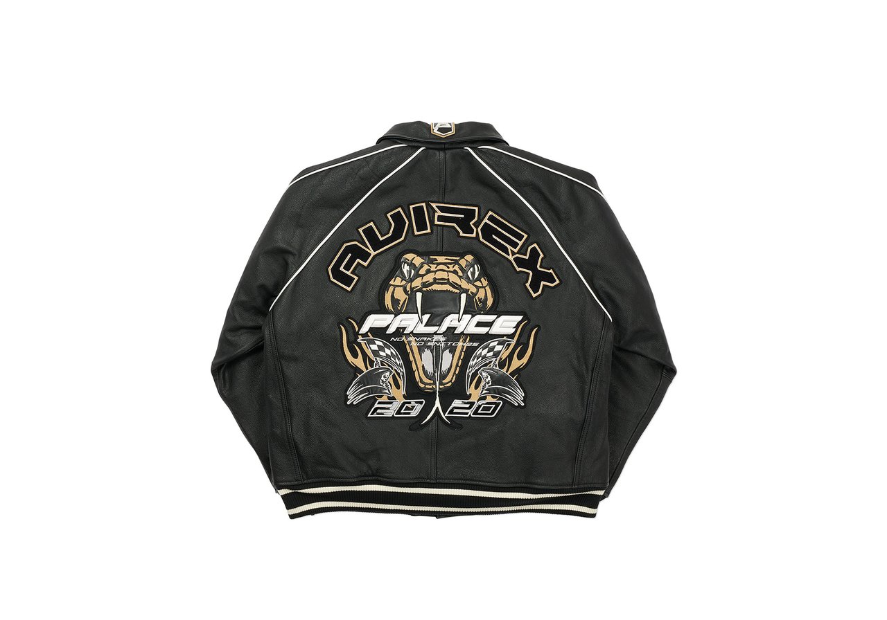 Palace Avirex No Snakes Jacket Black - Novelship