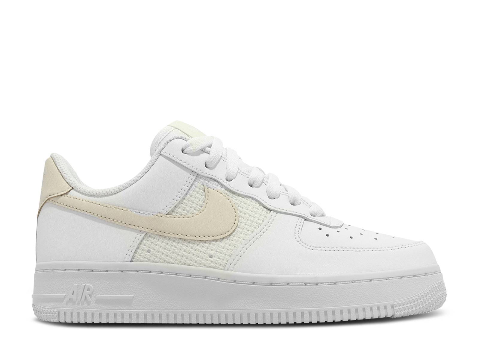 Nike Air Force 1 '07 ESS 'Cross Stitch ‑ White Fossil' (WMNS) - DJ9945 ...